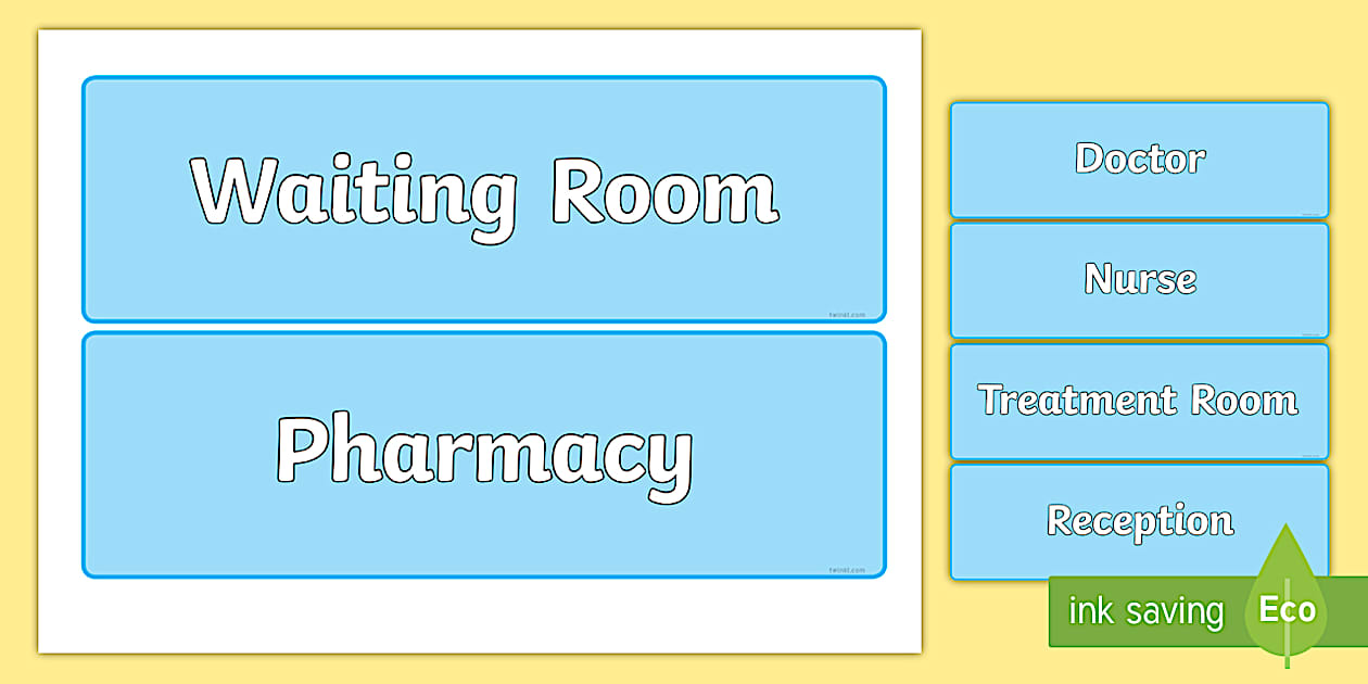 Doctor Role Play Signs (teacher made) - Twinkl