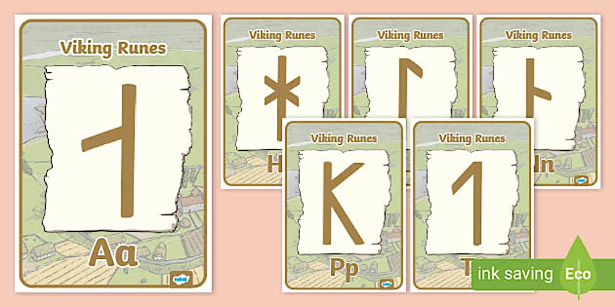 Viking Alphabet - Display Materials - KS2 - Twinkl
