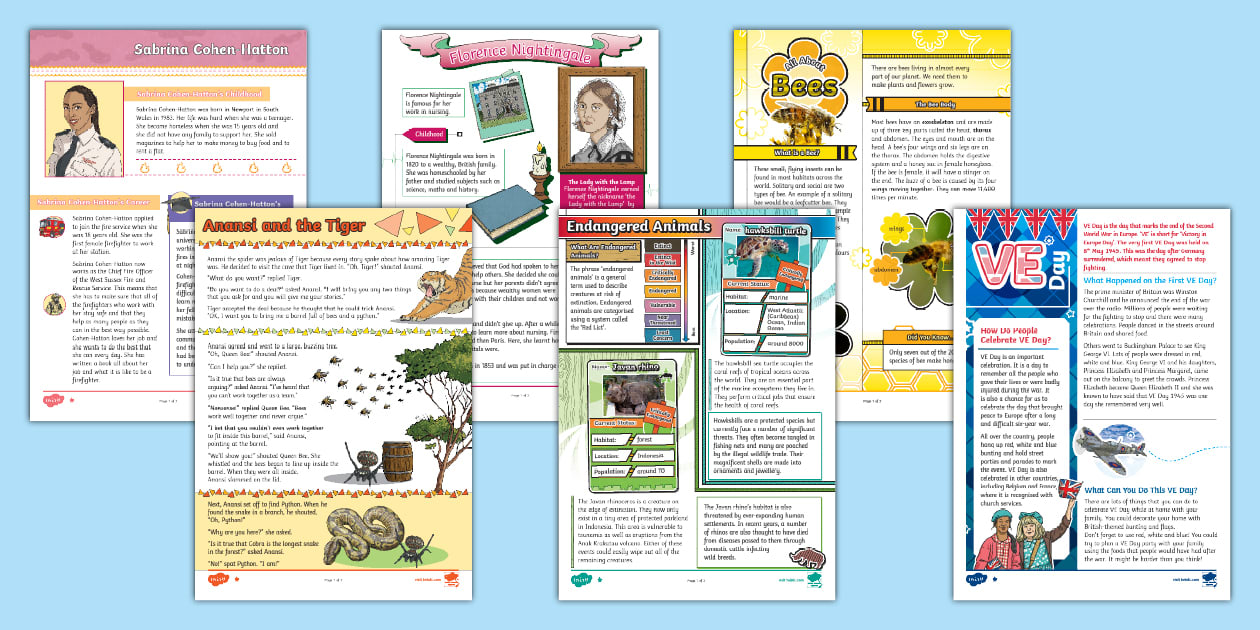 LKS2 May Reading Comprehension Activity Pack (teacher made)