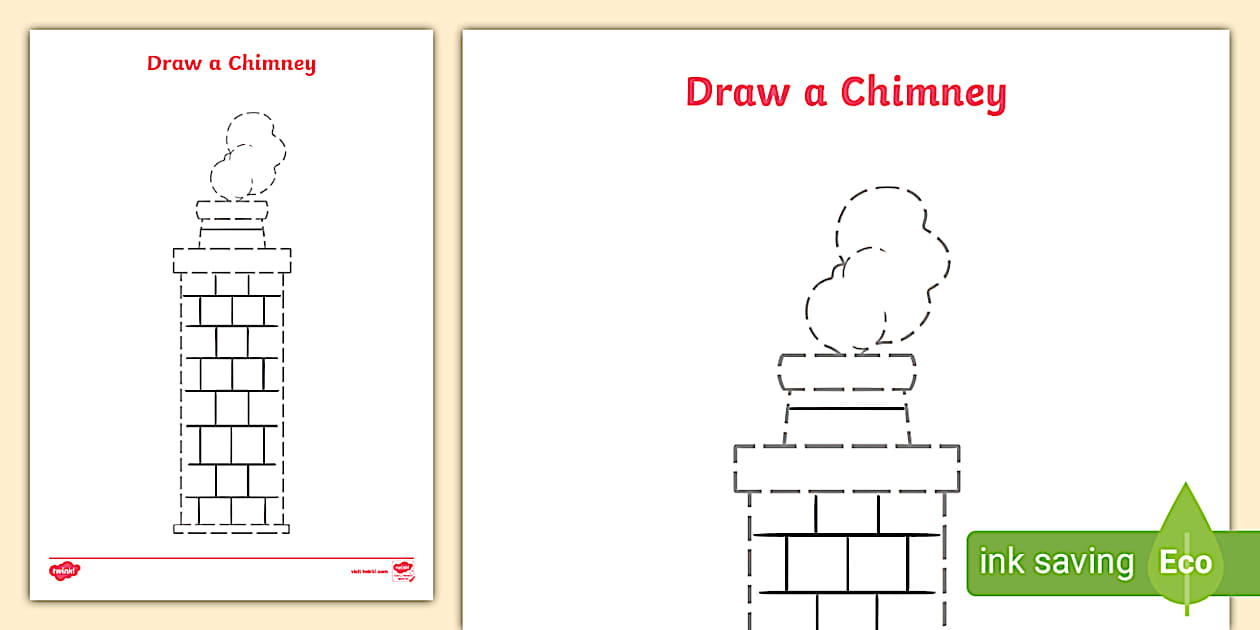 Draw a Chimney Pencil Control Activity | Twinkl - Twinkl