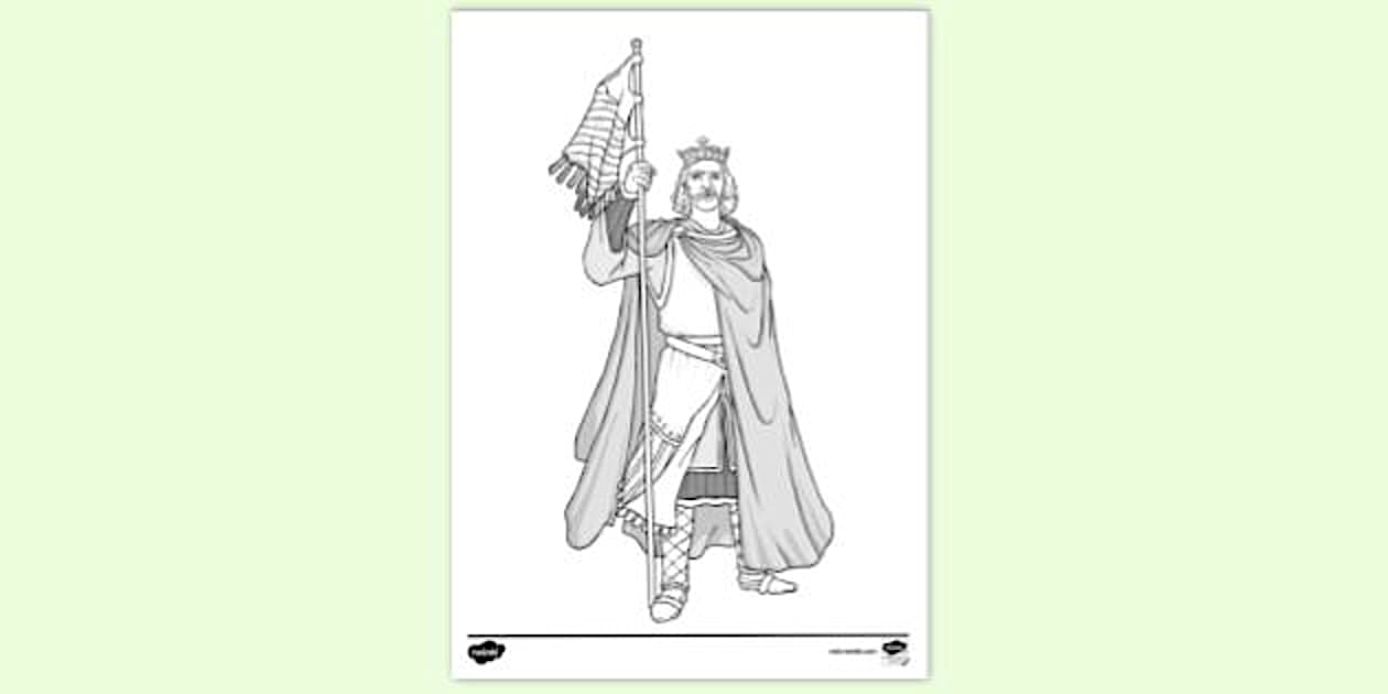 Harold II Colouring Sheet | Colouring | Twinkl Resources
