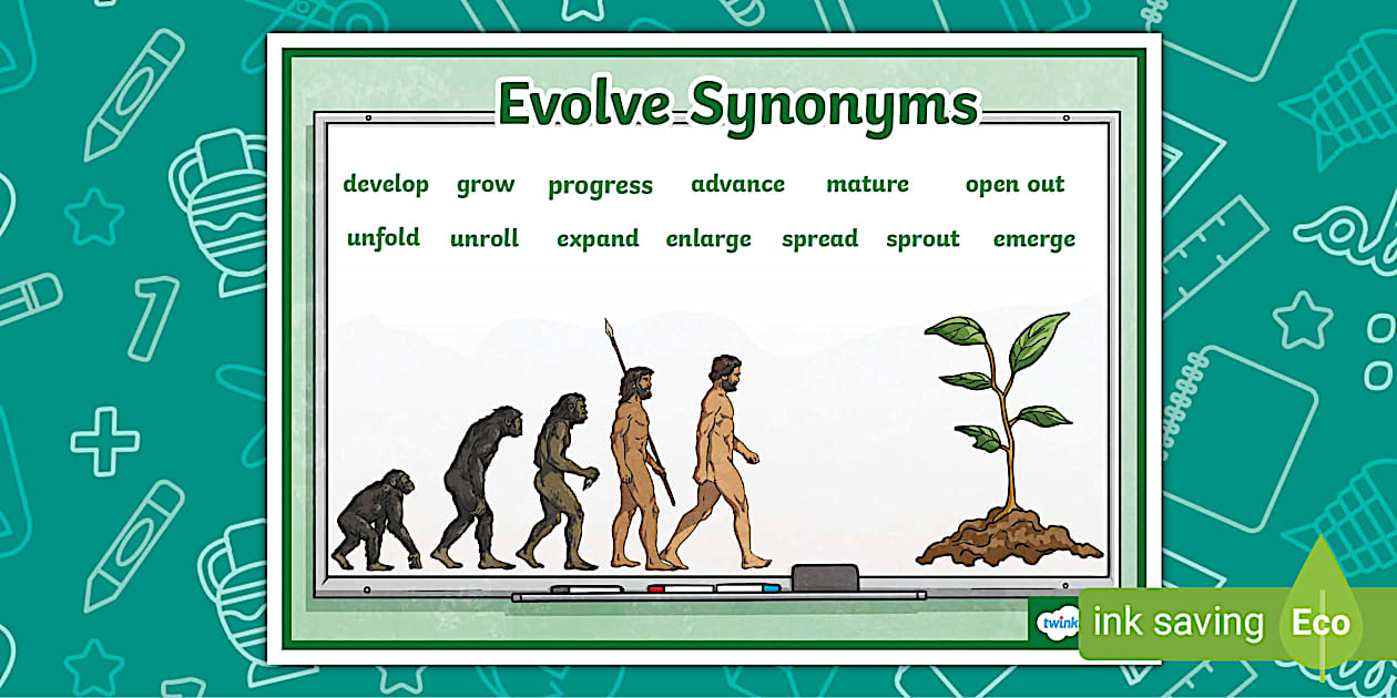 Evolve Synonyms Word Mat (teacher made) - Twinkl