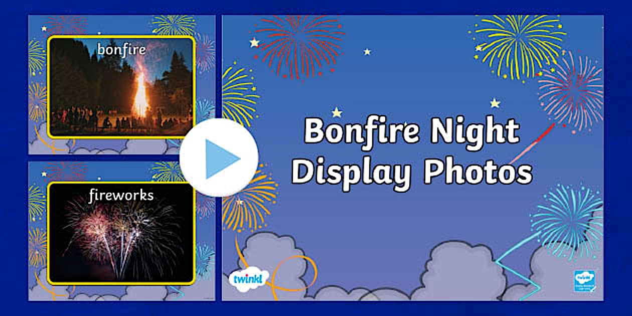 Bonfire Night Display Photo PowerPoint