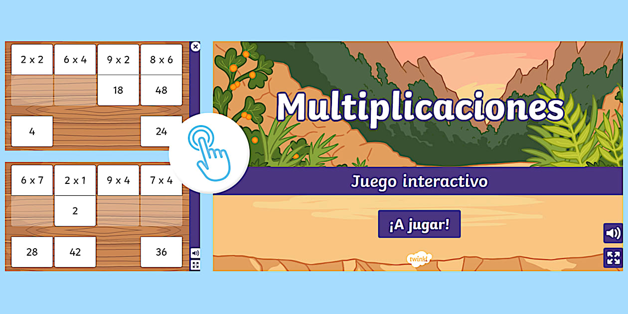 Juego interactivo: Multiplicaciones (teacher made) - Twinkl