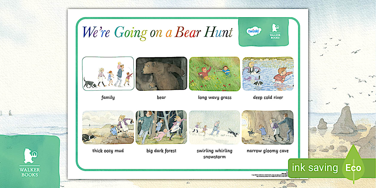 FREE! - We're Going on a Bear Hunt Word Mat | Walker Books Resources