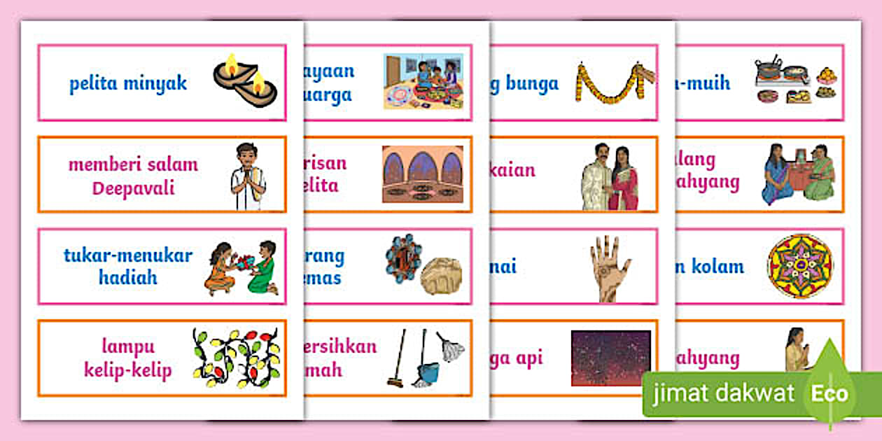 Gambar Hari Deepavali - Kad Imbasan (teacher made) - Twinkl
