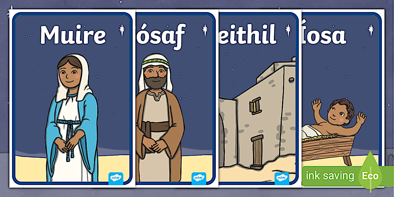 Scéal na Nollag Display Posters (teacher made) - Twinkl