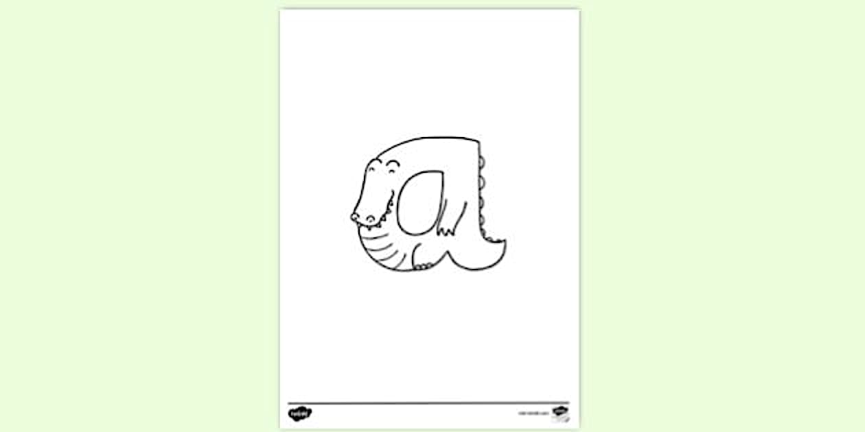 Letter a Colouring | Colouring Sheets (teacher made)