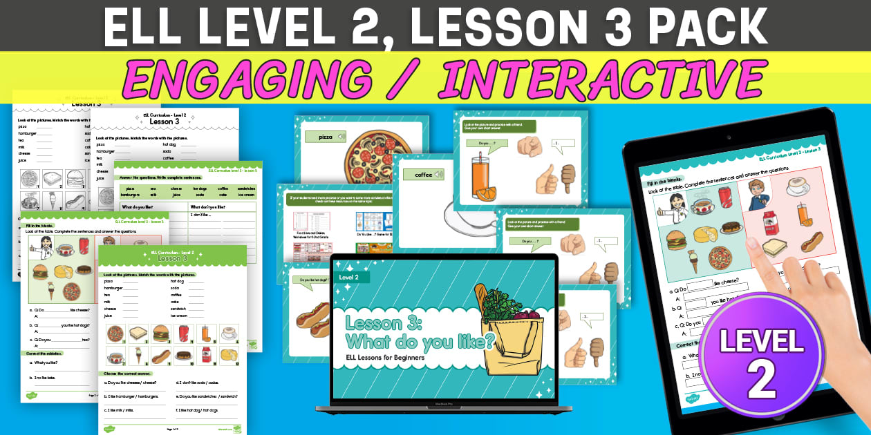 ELL Curriculum: Level 2, Lesson 3 Lesson Pack - Twinkl