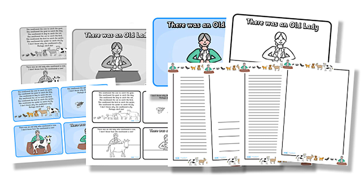 There was an Old Lady Resource Pack (teacher made) - Twinkl