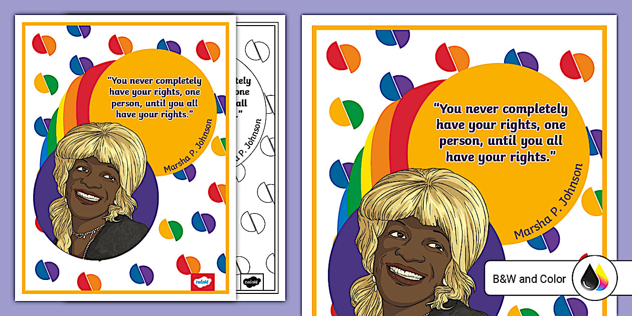 Marsha P Johnson Quote Poster | Resource | Twinkl USA