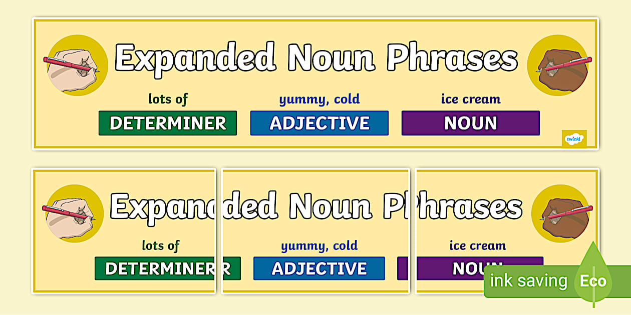 Expanded Noun Phrases Display Banner (teacher made) - Twinkl