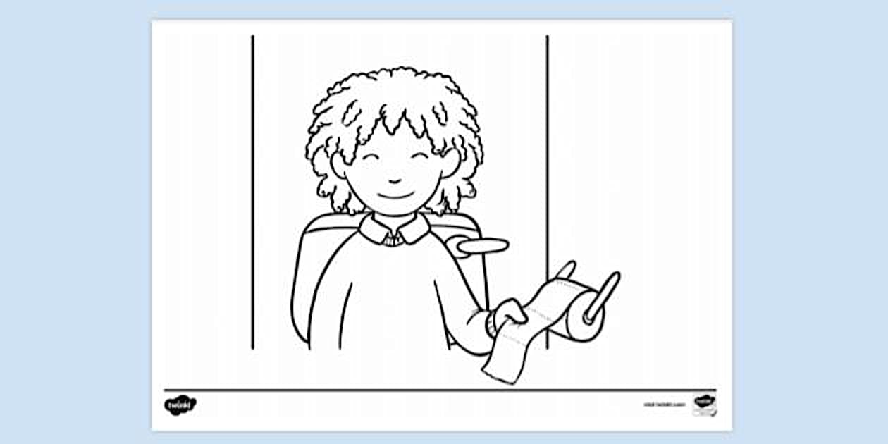 I Went To the Toilet By Myself Boy Colouring Sheet | Colouring Sheets