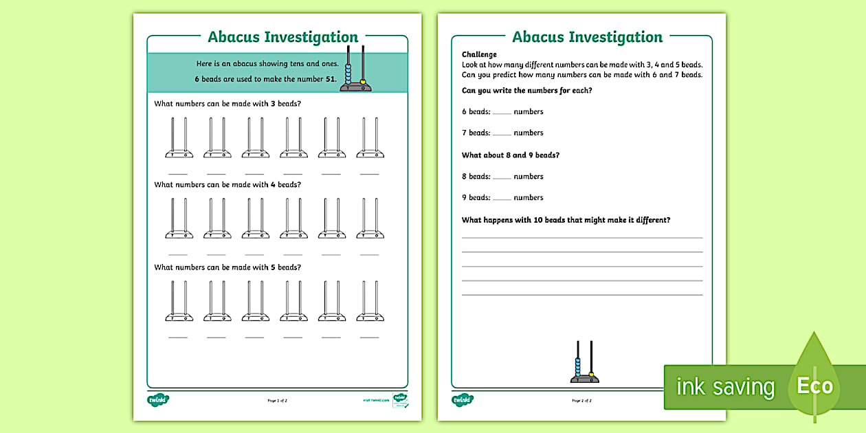 Abacus Reception Maths Planning Worksheet Primary Resources