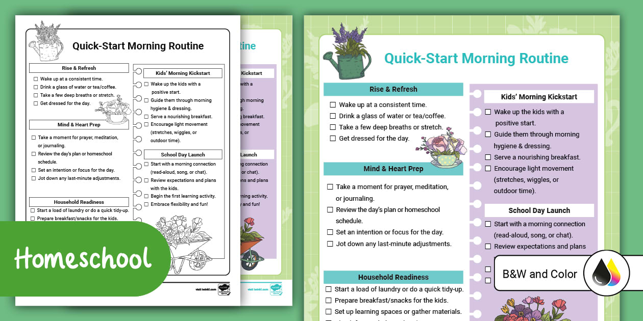 Homeschool Morning Routine | Homeschool | Twinkl USA