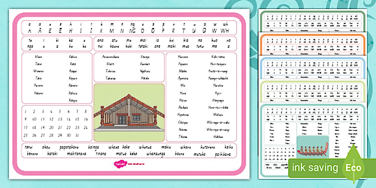 Te reo Māori - Alphabet and High-Frequency Words