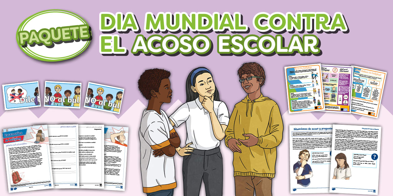 Paquete contra bullying escolar
