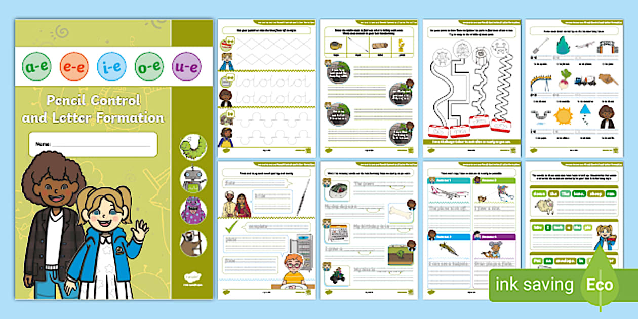 A-E E-E I-E O-E U-E Activity Booklet (teacher made) - Twinkl