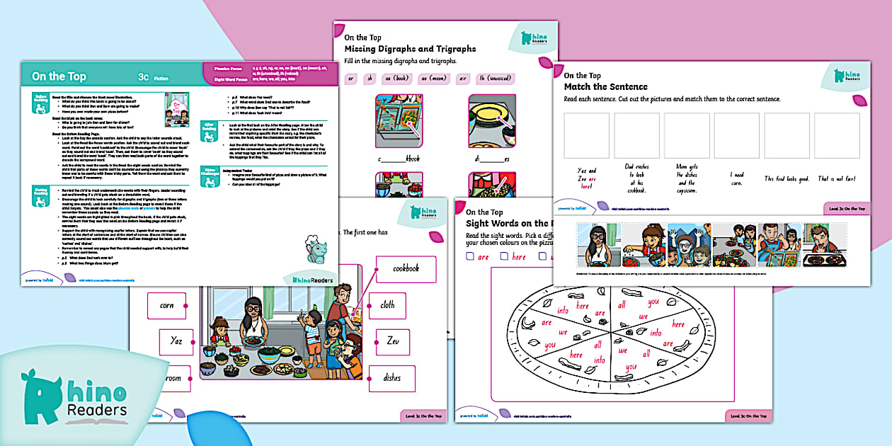 Level 3c On the Top Guided Reading Pack (teacher made)