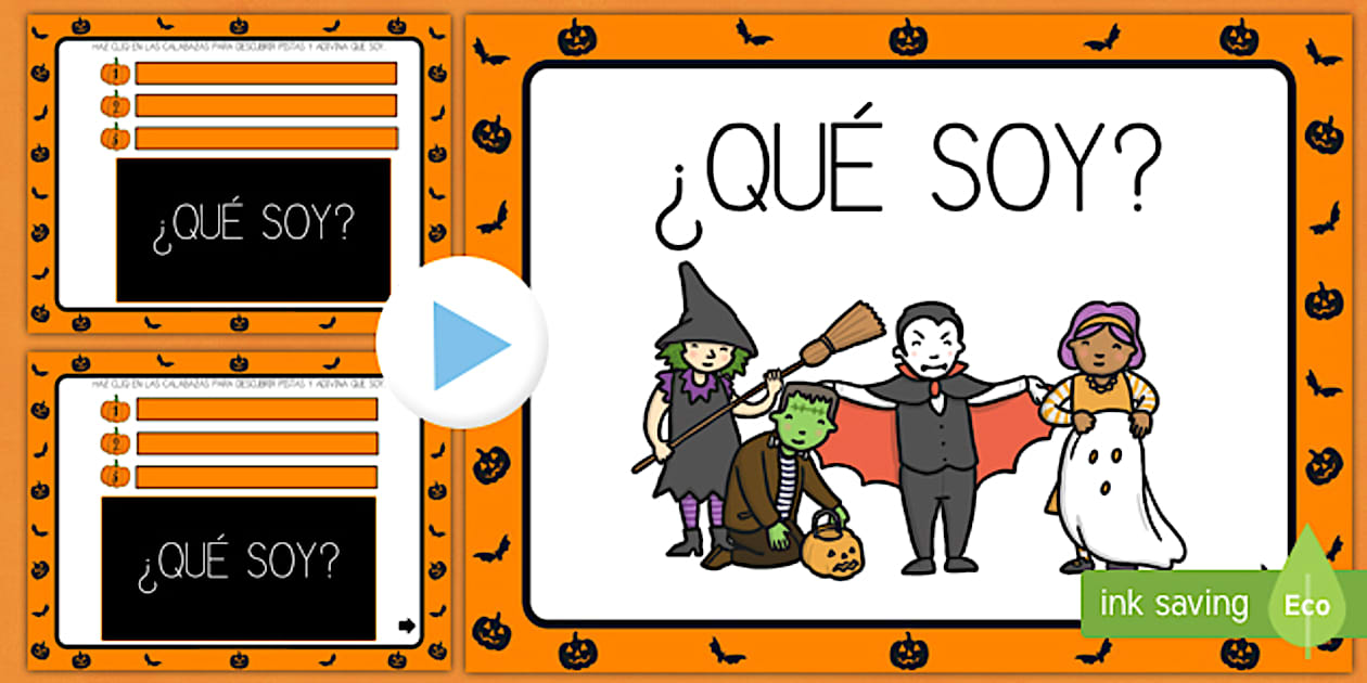 Presentación: ¿Qué soy? - Halloween - Twinkl