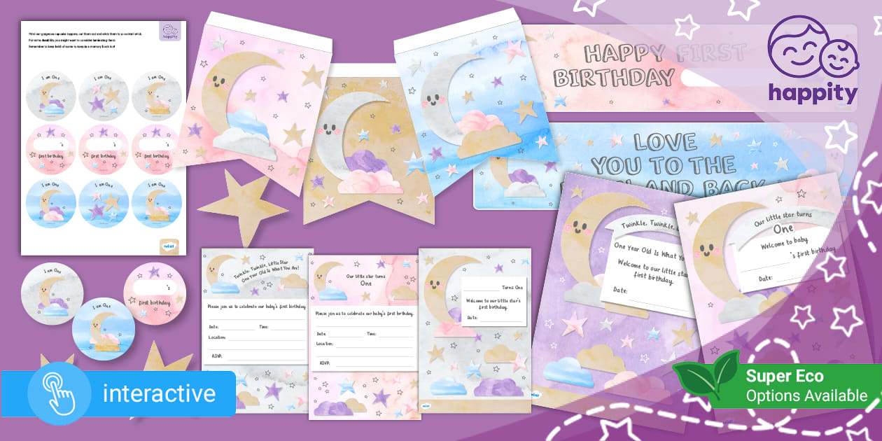 FREE! - Printable First Birthday Pack | Twinkl Parents