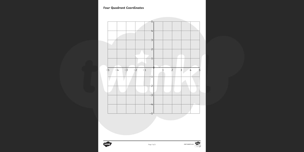 blank 4 quadrant grid