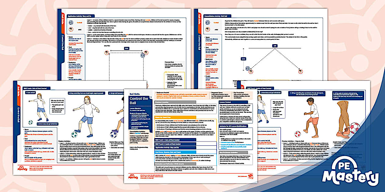 Year 1 Ball Skills Kicking Lesson 1 - Control the Ball