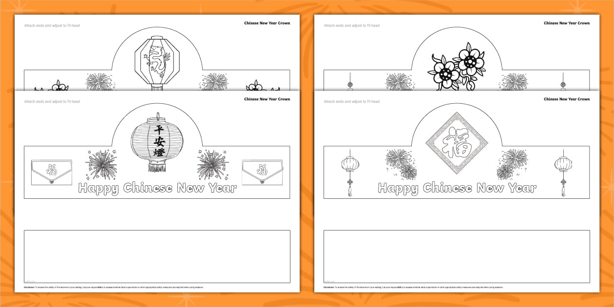 Chinese New Year Crown | Twinkl | Chinese New Year | EYFS