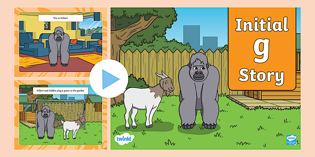 Initial g Story PowerPoint (teacher made) - Twinkl
