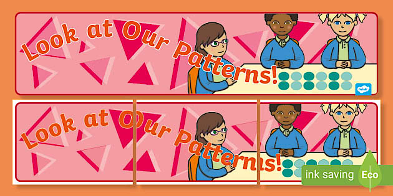 Look At Our Patterns! Display Banner | EYLF Studio Display