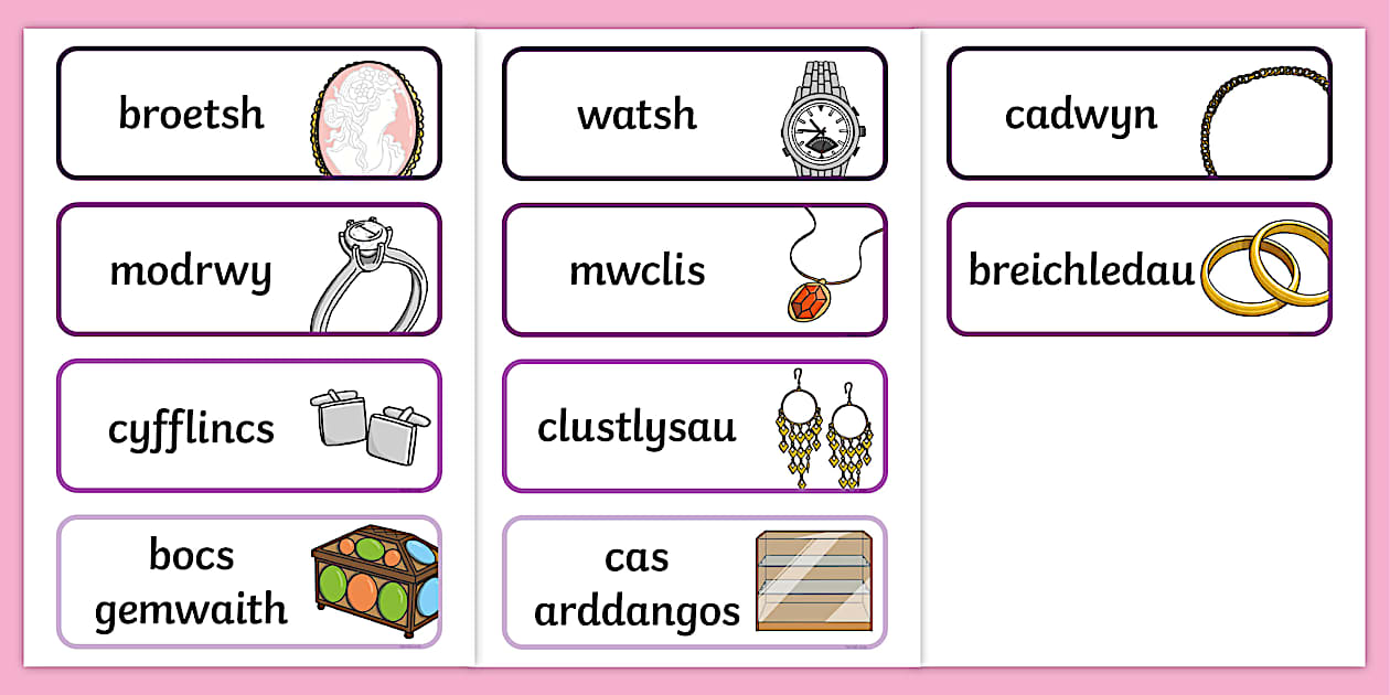 Labeli Chwarae Rôl Siop Gemwaith
