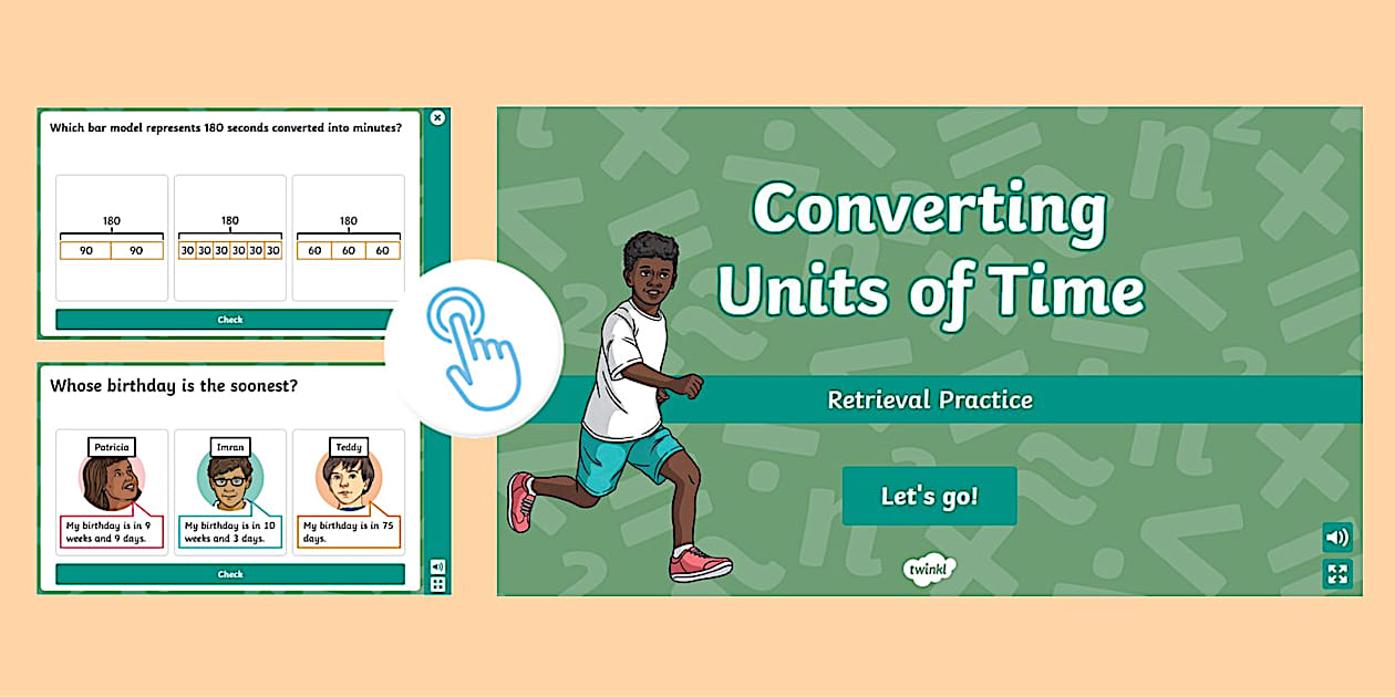 👉 Retrieval Practice: Converting Units of Time Maths Interactive Quiz
