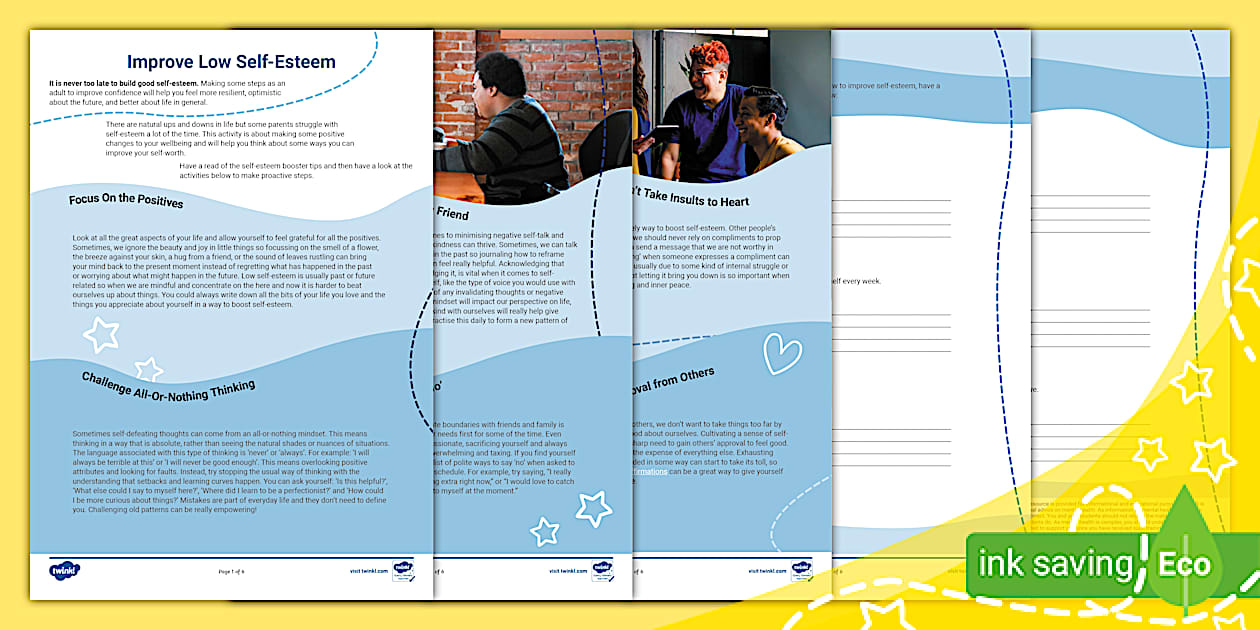 Improve Low Self-Esteem (teacher made) - Twinkl