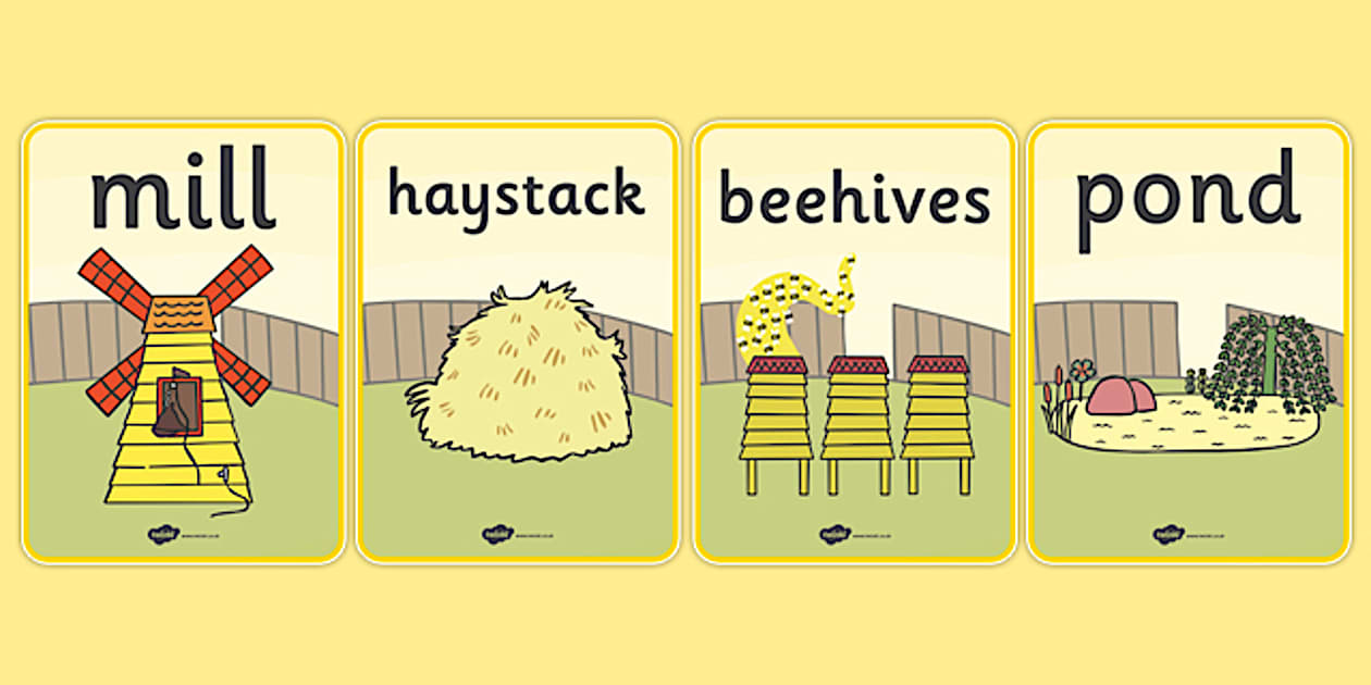 Editable Display Posters to Support Teaching on Rosie's Walk