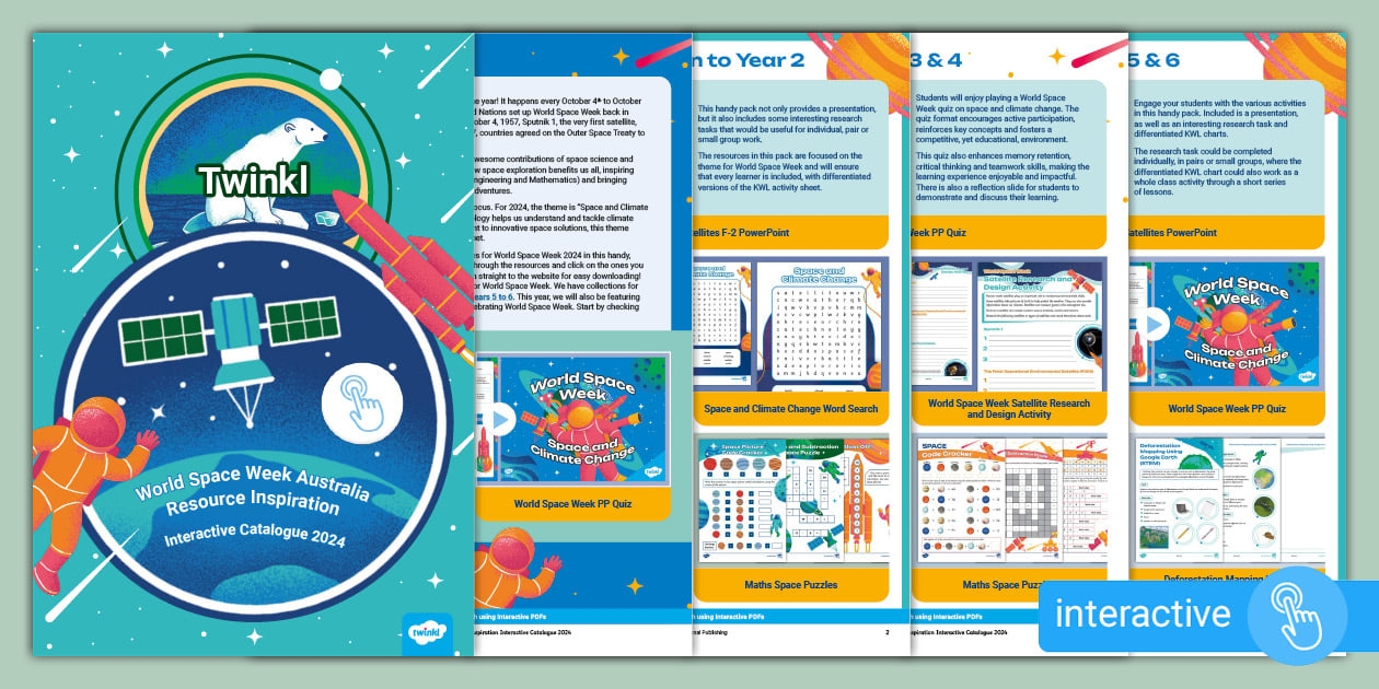 World Space Week Australia Resource Catalogue 2024 - Twinkl
