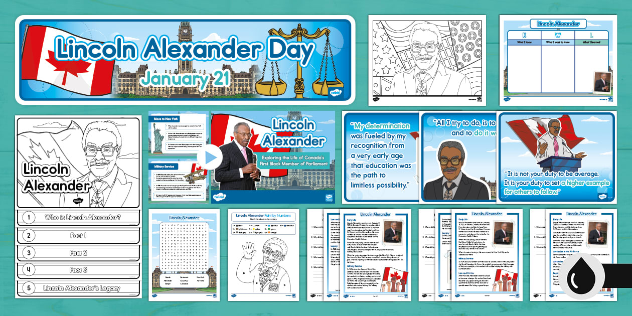 Lincoln Alexander Primary Activity Pack - Twinkl
