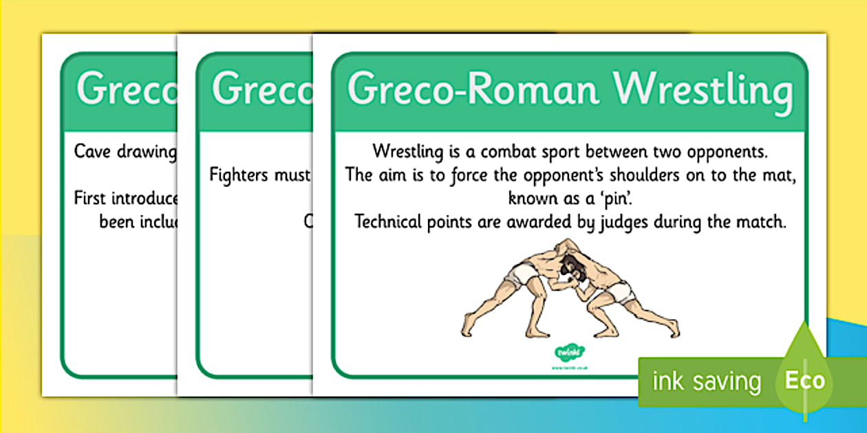 Olympics Greco-Roman Wrestling Display Facts - Twinkl