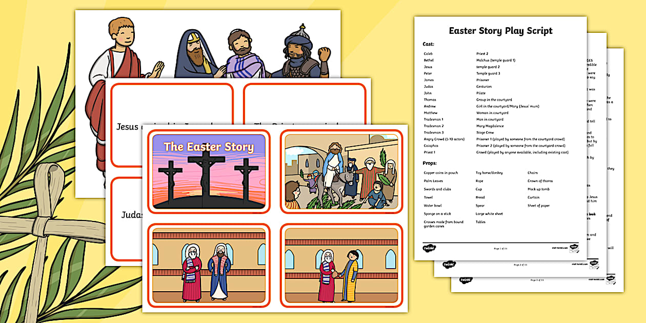 Easter Story for children Activity Pack (teacher made)
