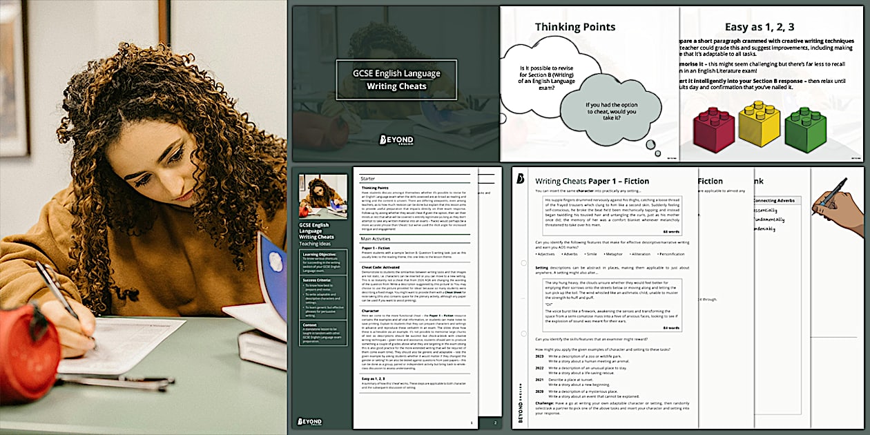 GCSE English Language Writing Cheats (teacher made) - Twinkl