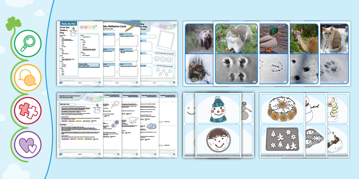 Snow Day Outdoor Play Pack (teacher made) - Twinkl