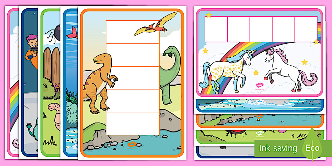 Various Themed Five-Frames Resource Pack - Twinkl