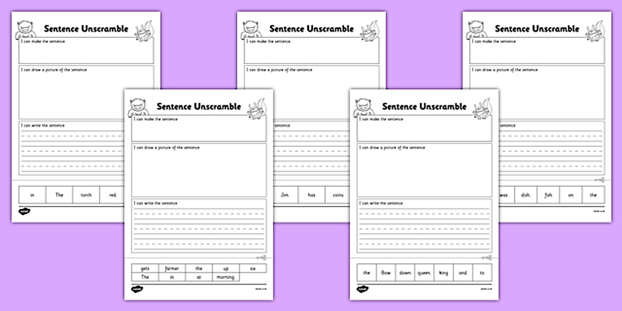 NSW Phase 3 Captions Sentence Unscramble (teacher made)