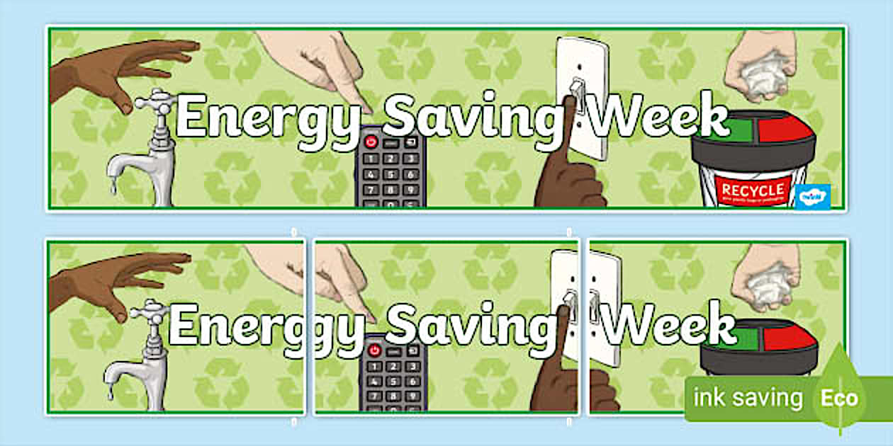 Energy Saving Week Banner (teacher made) - Twinkl