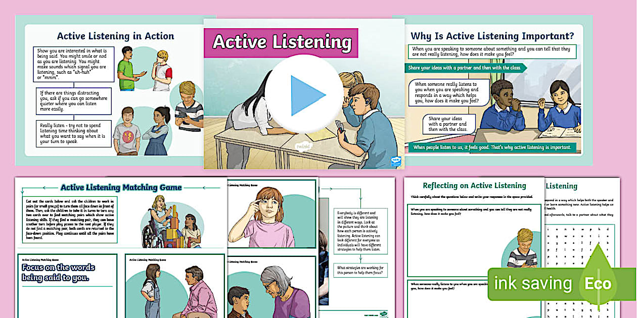 UKS2 Active Listening Resource Pack | Wellbeing | Twinkl