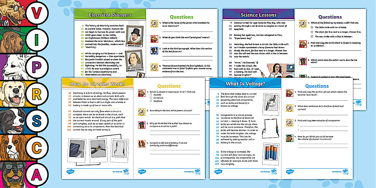 UKS2 Electricity 60-Second Reads Activity Pack - Twinkl