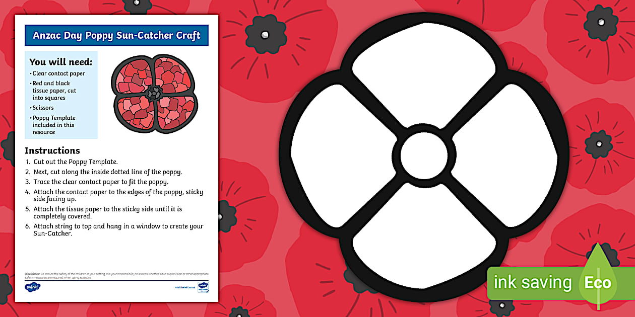 Anzac Day Art And Craft For Toddlers And Children - Parents