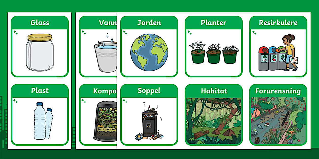 Bildekort til Jordens dag (teacher made) - Twinkl