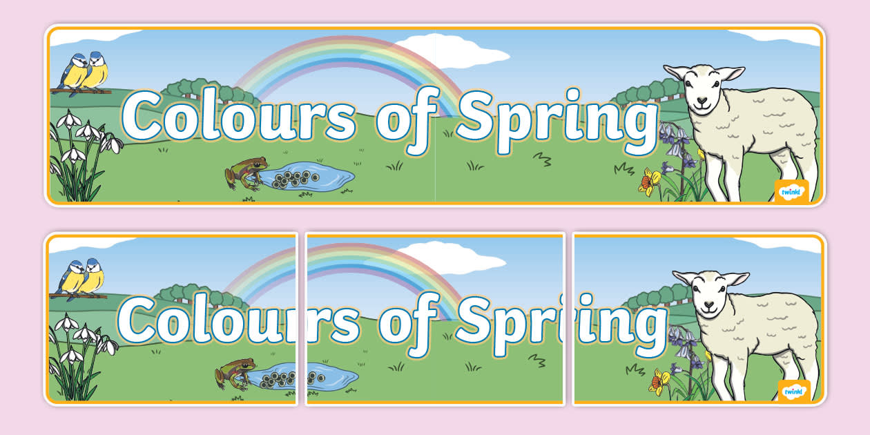 Colours of Spring (teacher made) - Twinkl