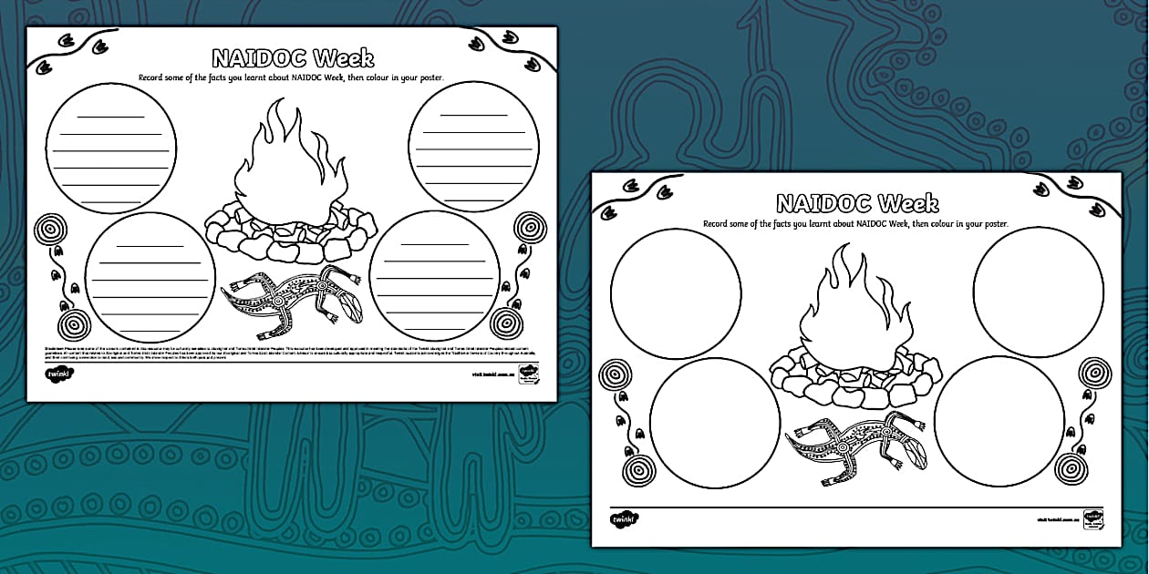 NAIDOC Week Campfire Recording Sheet | Twinkl (teacher made)