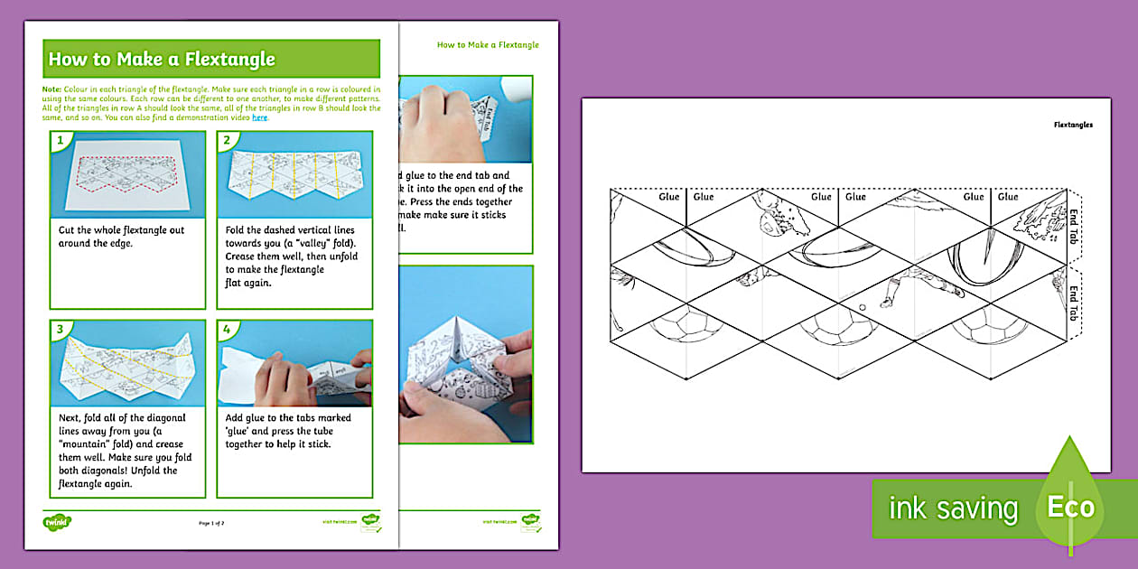 Sports Craft | Flextangles | Papercraft (teacher made)